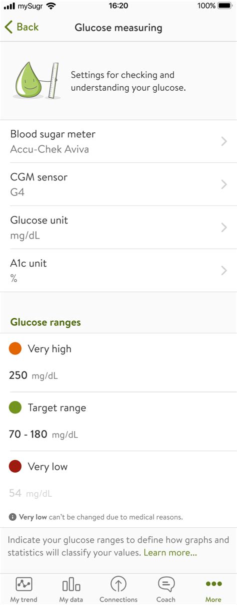 How Do I Set My AGP Target Range MySugr Helpcenter
