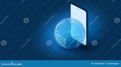Abstract Blue Minimal Style Cloud Computing Networks Telecommunications Concept Design With