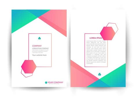 Modello Di Design Per Copertine Di Libri Aziendali In A4 Brochure