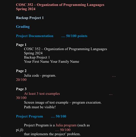 Solved Cosc 352 ﻿organization Of Programming Languages