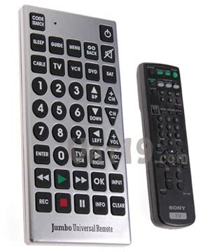 Jumbo Universal Remote Control Never Lose Your Remote Control Again