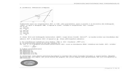 Pontos Notaveis No Triangulo · Pontos Notaveis No Triangulo