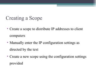 Wintel Ppt For Dhcp PPT