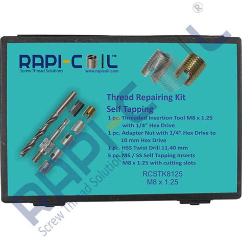 Self Tapping Thread Repair Kit M8 X 125 Rapi Coil