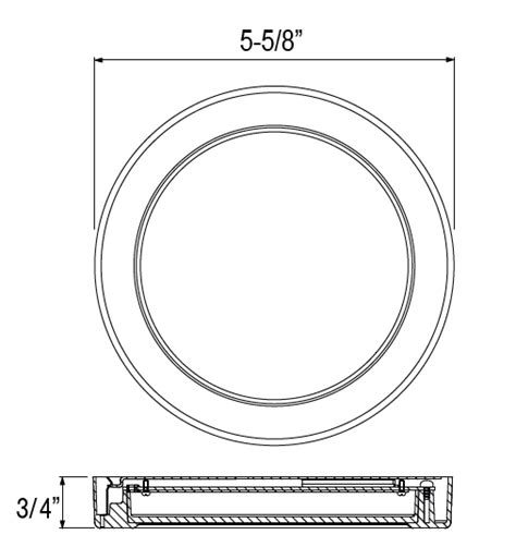 5” Slim Round High Output Disk Rp Lighting Fans