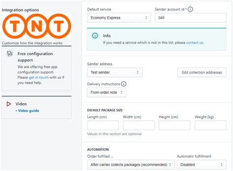 Tnt Italy Integration For Shopify Webshopassist
