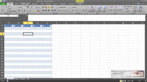 Excel Print Titles Youtube