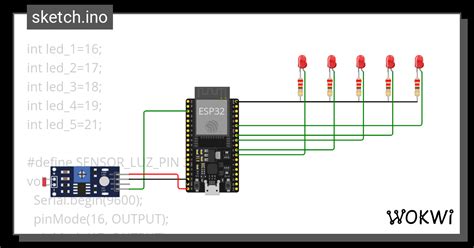 Sensor De Luz Wokwi Esp32 Stm32 Arduino Simulator