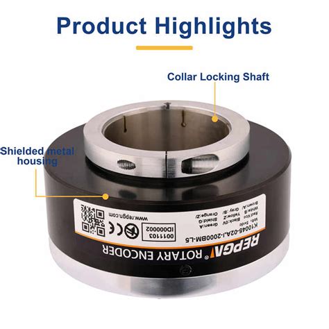 K100 30mm Hollow Shaft Incremental Encoder 1024ppr Ei100h30c 1024br30y1