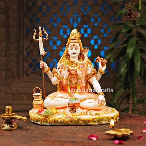 Shiva Statue For Temple Lord Shivji Idol In Culture Marble Shiv Siva