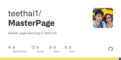 github teethai1 masterpage master page learning in