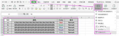 Excel如何设置下拉菜单选项值变化而整行变颜色 伙伴云