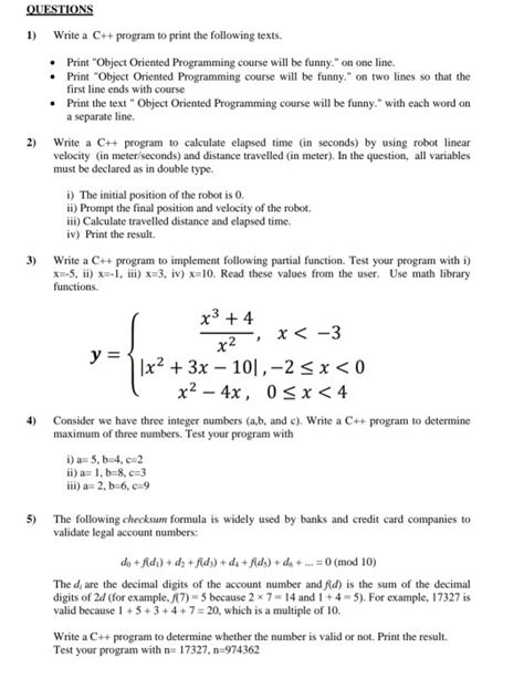 Solved Questions 1 Write A C Program To Print The