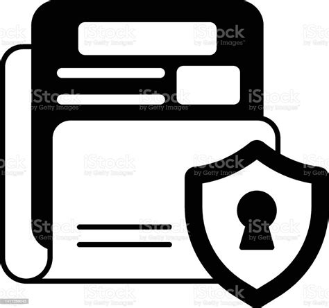 Web Server Locked Files Vector Icon Design Cloud Processing Symbol