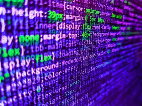 Script Procedure Creating Programming Code Abstract Screen Of Software