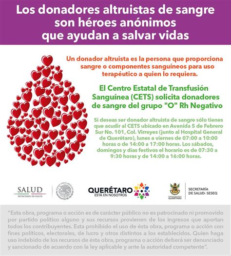 SSalud Queretaro On Twitter DonadorAltruistaDeSangre