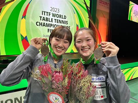 長﨑美柚 Team Miyuu On Twitter 世界卓球2023 ご報告とお礼 シングルス ベスト32 ダブルス 第3位🥉