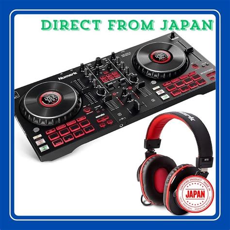 【japan】numark Dj Controller 4 Decks Touch Sensitive Jog Wheel Serato Dj Lite Dj Mixer Streaming