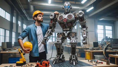 Robotics Engineer Hd Image Highresolution Photos Premium Ai Generated