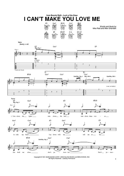 Buy I Cant Make You Love Me Sheet Music By George Michael Bonnie