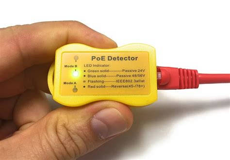 Poe Detector Poe Tester For Passive Poe Injector Poe Switch Etc To Detect The Poe Type With Led