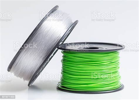 Filament 3d 인쇄공 크리스탈잔 클리어하고 밝은 초록색 3차원 인쇄에 대한 스톡 사진 및 기타 이미지 3차원 인쇄 3d 프린팅 필라멘트 컷아웃 Istock