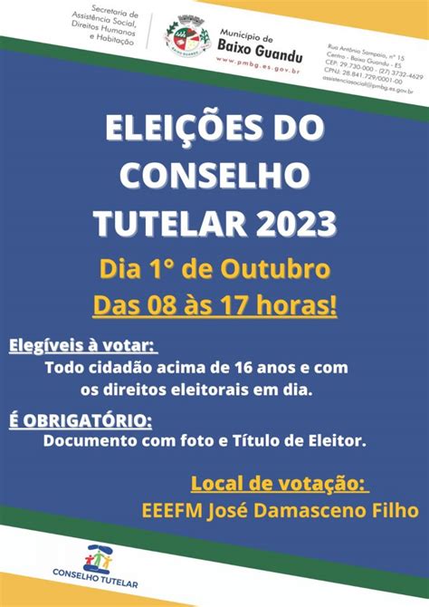 Processo De Escolha Dos Membros Do Conselho Tutelar Pmbg