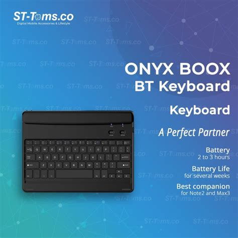 Jual Onyx Boox Bluetooth Keyboard Rechargeable Qwerty Shopee Indonesia
