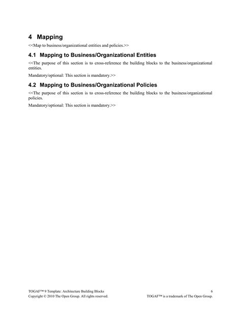 Togaf 9 Template Architecture Building Blocks Doc
