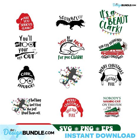 Funny Christmas Design Bundle Svg For Cricut Sublimation Files Instant