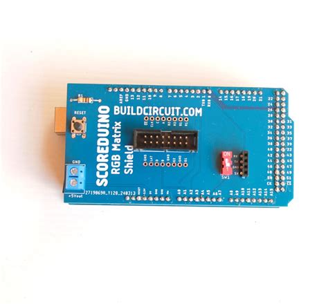 arduino mega shield for p6 and p10 rgb led matrix buildcircuits