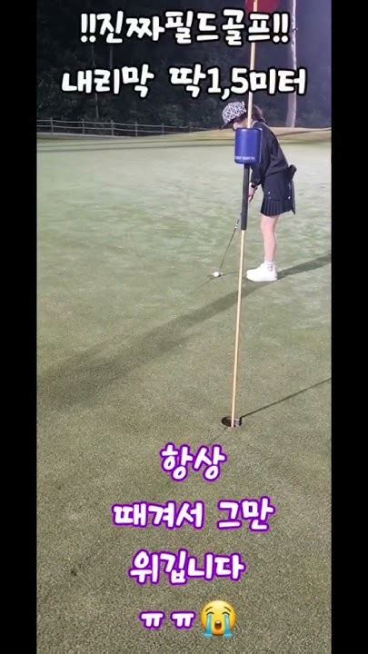 내리막 딱15미터항상 땡깁니다 ㅠㅠ 😭 위깁니다골프퍼터퍼팅필드숏벼터숏퍼팅백스윙 Youtube