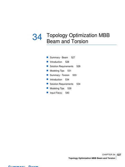 Topology Optimization Mbb Beam And Torsion Pdf Mathematical