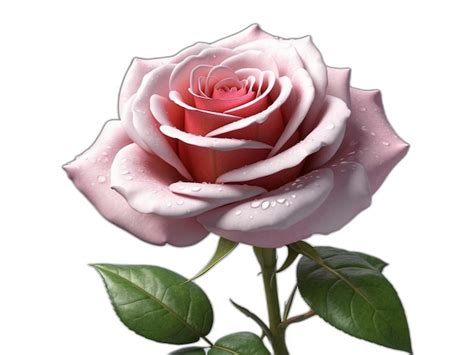 Premium Psd Rose Psd On A White Background