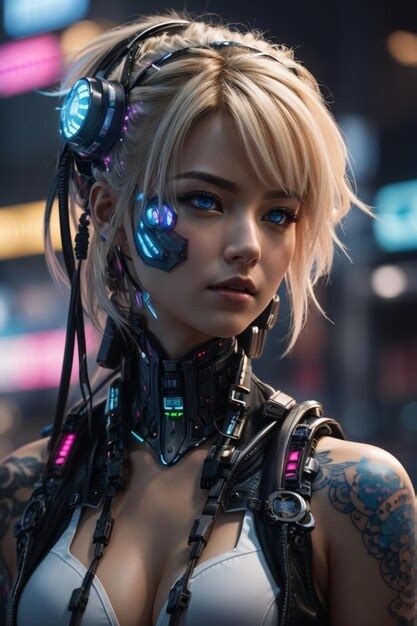 Premium Photo Sexy Cyber Girl