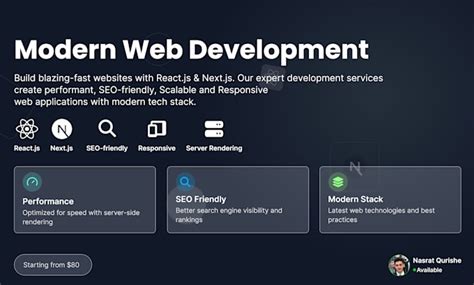 Build Blazing Fast Websites With React Js Next Js Seo Responsive Design