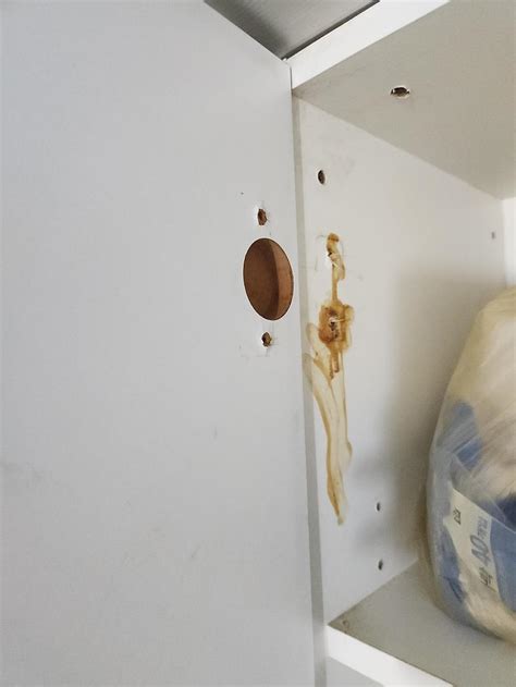 싱크대 문짝이 덜렁거리나요 헐거워진 경첩 구멍 보강판 시공으로 깔끔하게 해결하는 방법