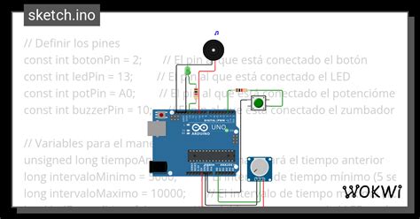 led tiempobuzz variable 2c wokwi esp32 stm32 arduino simulator