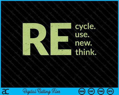 Recycle Renew Rethink Crisis Environmental Activism Svg Png Files