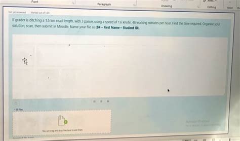 Solved Font Paragraph Drawing Editing Voice D Wat If Grader Is