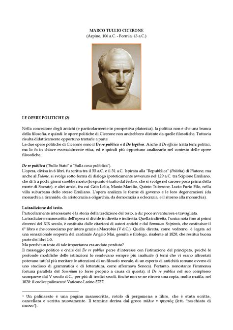 Cicerone Appunti Latino Schemi E Mappe Concettuali Di Latino Docsity