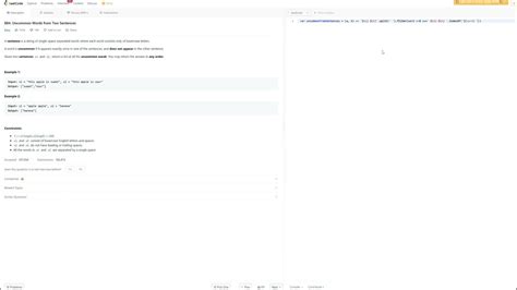 884 Uncommon Words From Two Sentences Javascript One Liner Youtube