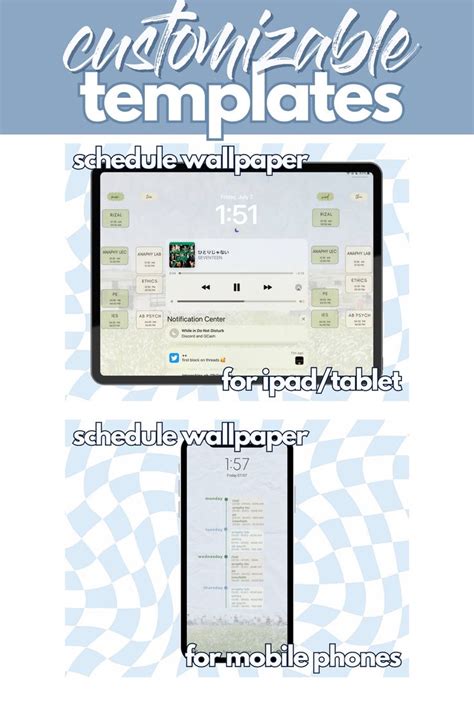 Aesthetic Class Schedule Wallpaper