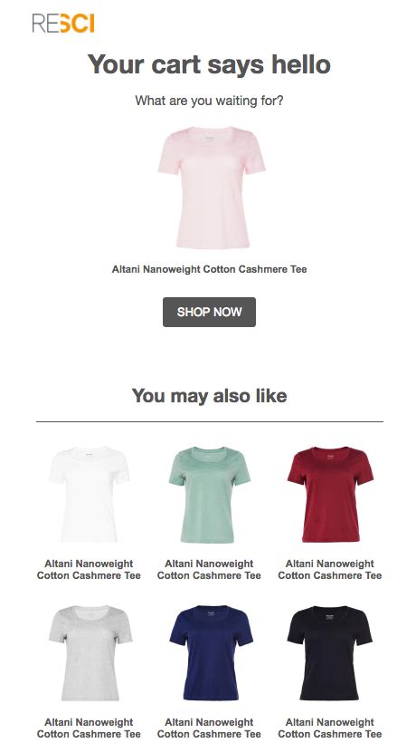 Product Recommendations In The Drag And Drop Email Template Builder Welcome To The ReSci Help