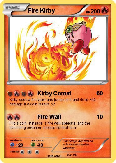 Pokémon Fire Kirby 180 180 Kirby Comet My Pokemon Card