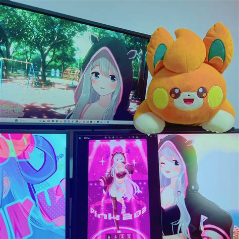 ぴんくちゃん🍑しゅみでヒーローやってますvtuber🦸‍♀️ On Twitter パモ🐹ここに飾ることにしたっ！ﾉ˶ᗜ