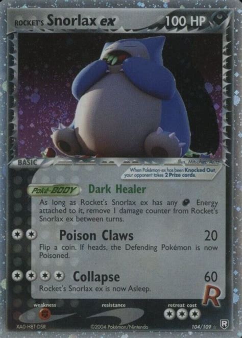 Rockets Snorlax Ex 2004 Ex Team Rocket Returns 104109 Holo Price