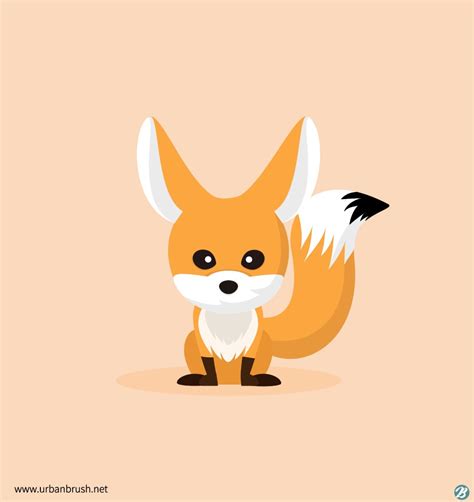 사막여우 캐릭터 일러스트 Ai 무료다운로드 Free Desert Fox Character Illustration Urbanbrush