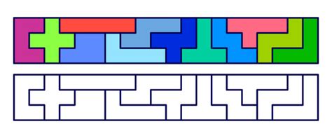 Pentomino tree puzzle Royalty Free Vector Image