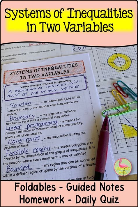 Systems Of Nonlinear Equations Unit 7 Precalculus Precalculus Linear Programming Algebra